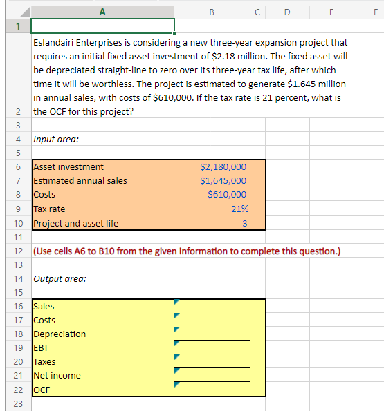 Solved Using excel formulas!!! | Chegg.com