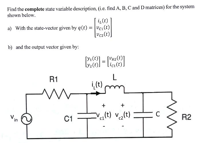 Solved Find the complete state variable description, (i.e. | Chegg.com