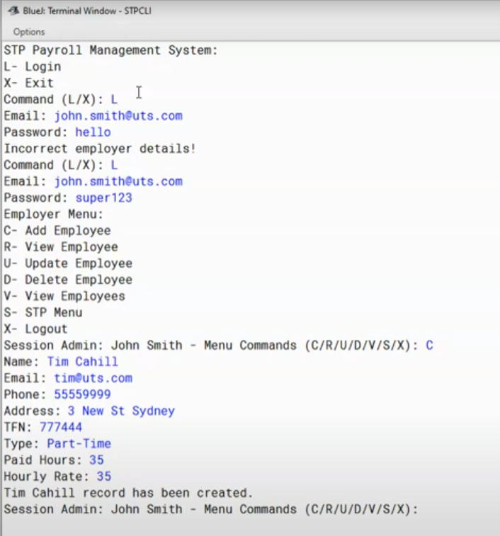 Solved JAVA Help, STP Payroll Management System. I need help | Chegg.com