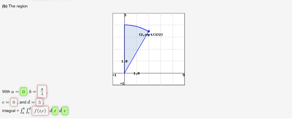 Solved For each of the following, set up the integral of an | Chegg.com