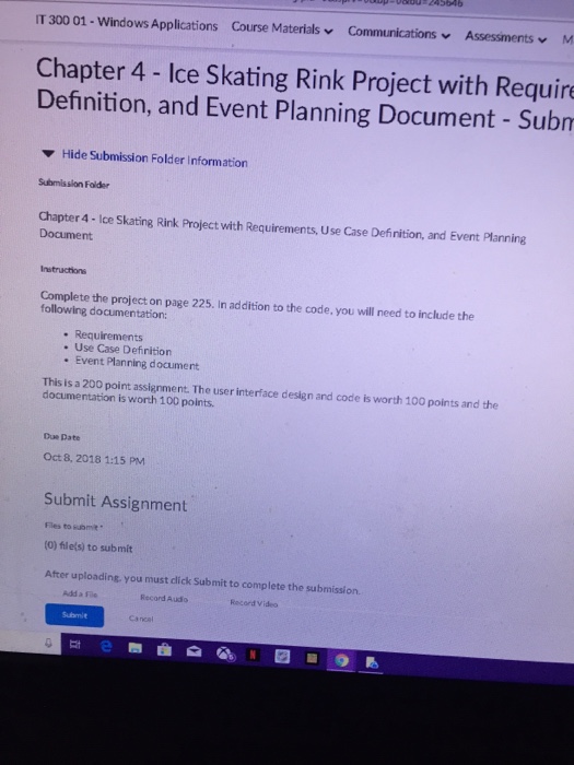 Solved For the chapter 4 project please complete what is | Chegg.com