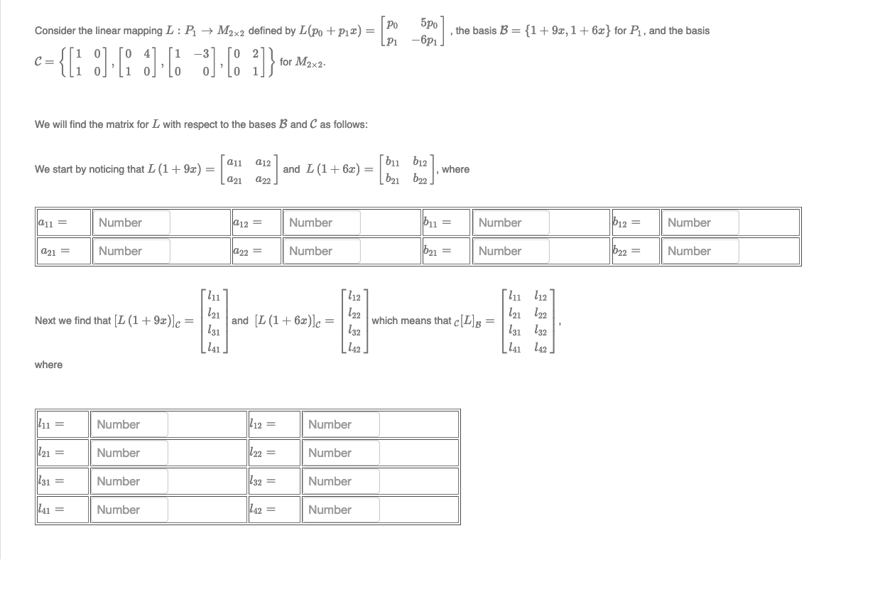 Solved Po 5 po Consider the linear mapping L:P + M2x2 | Chegg.com