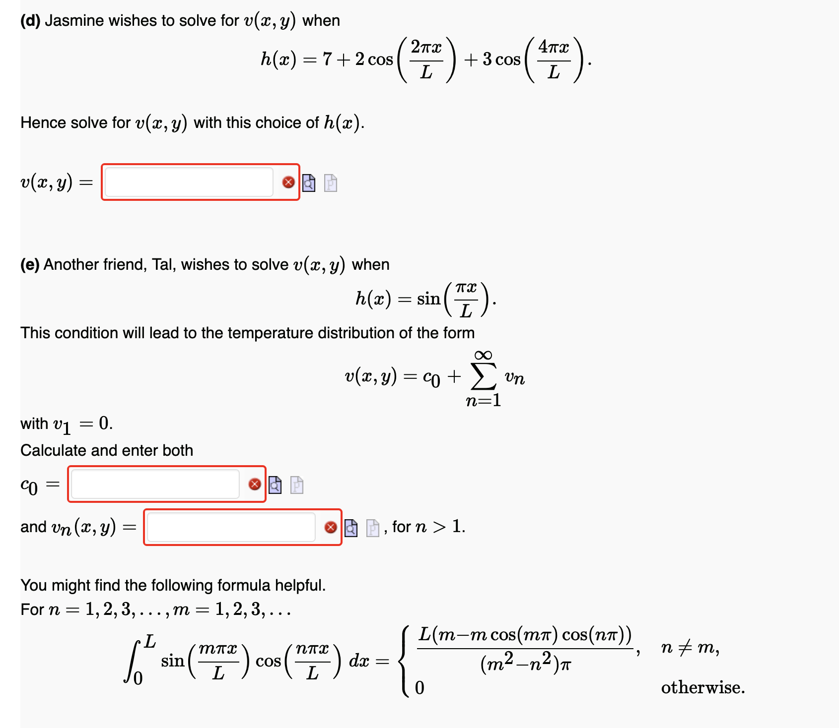 [Solved]: The steady-state temperature distribution ( v=v