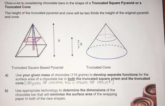 Solved Choc-o-lot is considering chocolate bars in the shape | Chegg.com