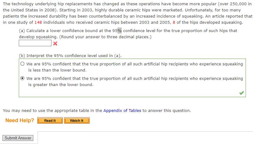 Solved The technology underlying hip replacements has | Chegg.com