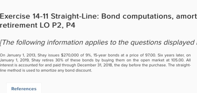 Solved Exercise 14-11 Straight-Line: Bond computations, | Chegg.com