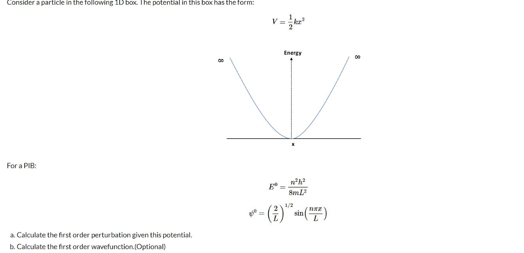 Solved Consider a particle in the following 1D box. T he | Chegg.com