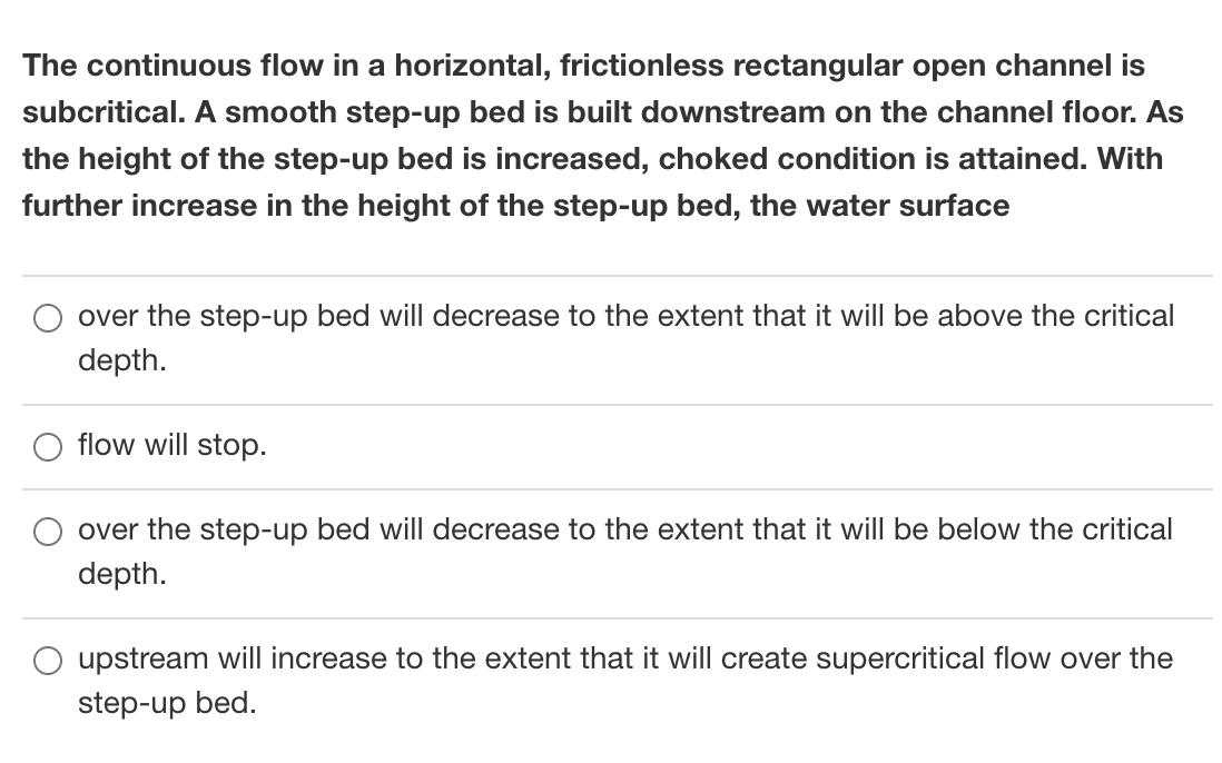 Solved The continuous flow in a horizontal, frictionless | Chegg.com