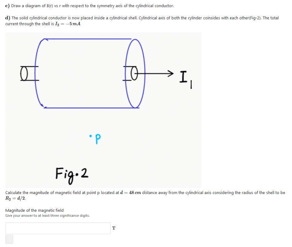 Solved Ro Oh I, Fig. 1 Consider a solid cylinderical | Chegg.com