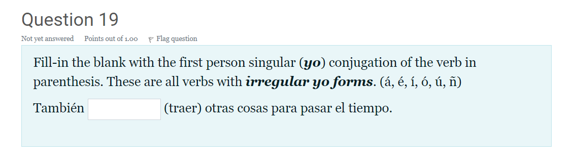 Solved Question 19 Not yet answered Points out of 1.00 Flag | Chegg.com