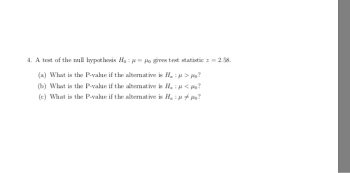 solved-a-test-of-the-null-hypothesis-h-o-mu-mu-o-gives-chegg