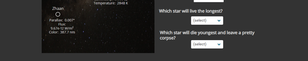 Solved Calculate the properties of Zhaan. Parallax: | Chegg.com