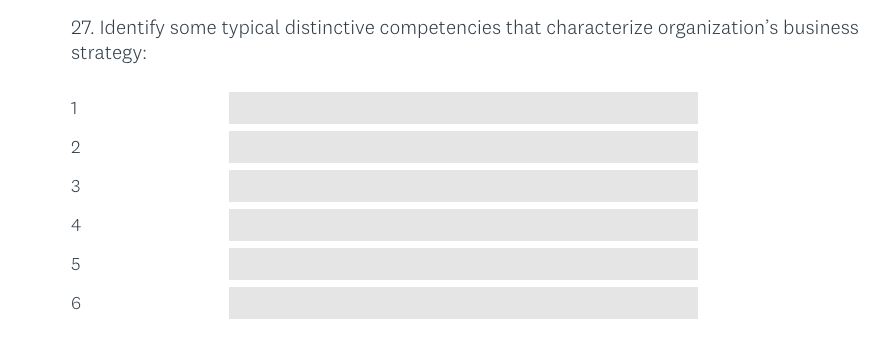 Solved 27. Identify some typical distinctive competencies | Chegg.com