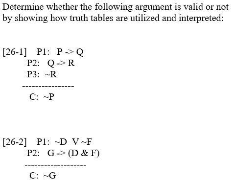 Solved Determine whether the following argument is valid or | Chegg.com