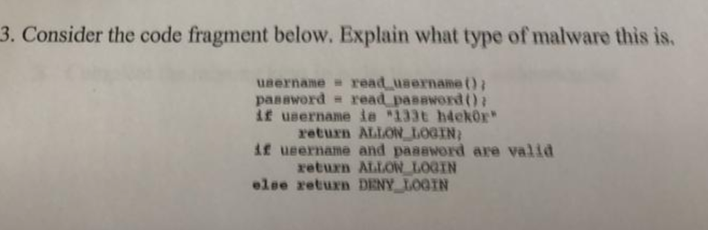 Solved 3. Consider the code fragment below. Explain what | Chegg.com