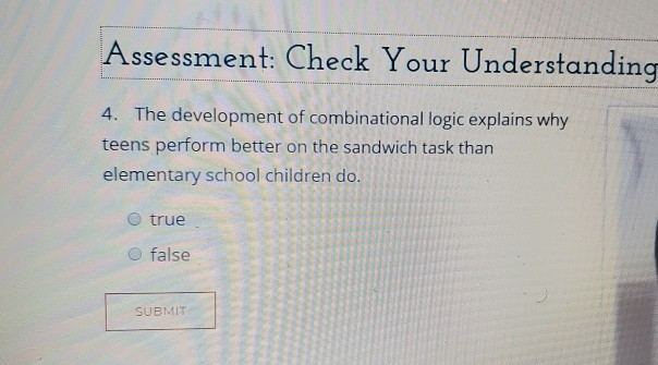 Solved Assessment: Check Your Understanding 4. The | Chegg.com