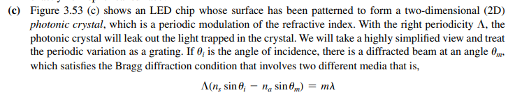 Solved 3.28 Light extraction efficiency of LEDs Extraction | Chegg.com