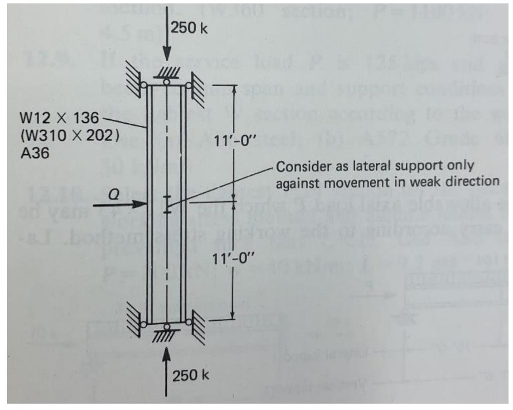 Solved Using LRFD determine the maximum service load Q | Chegg.com
