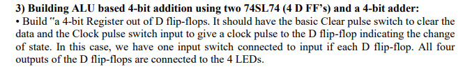 IMPLEMENT IN LOGISIM, USE TWO 7474 CHIPS AND 74283 | Chegg.com