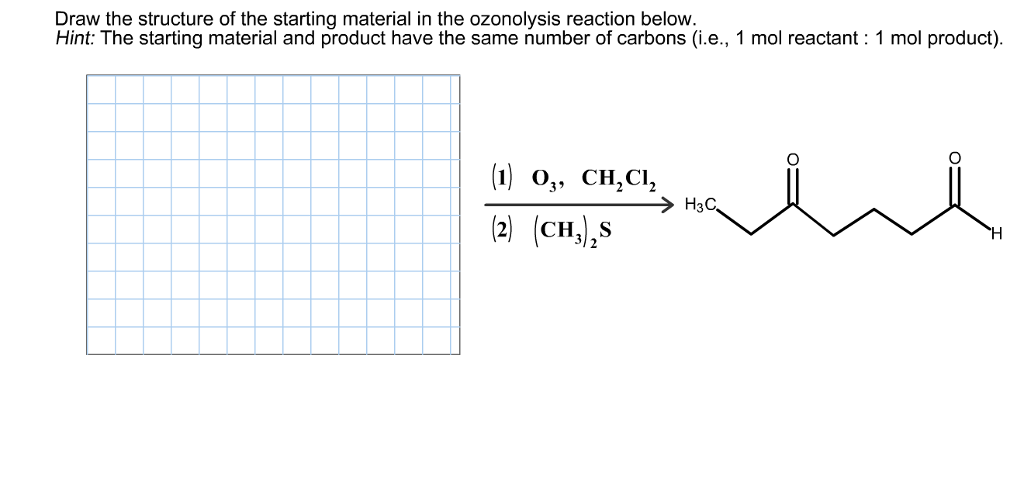 Solved Draw the structure of the starting material in the | Chegg.com