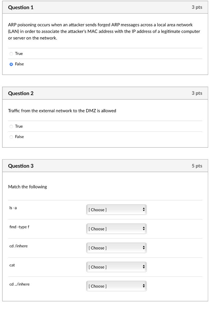 Solved ARP poisoning occurs when an attacker sends forged | Chegg.com