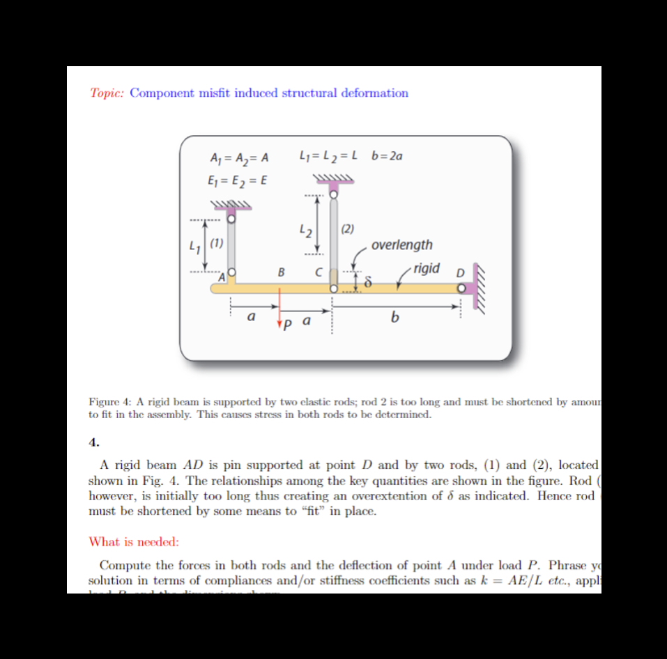 Solved Topic: Component misfit induced structural | Chegg.com