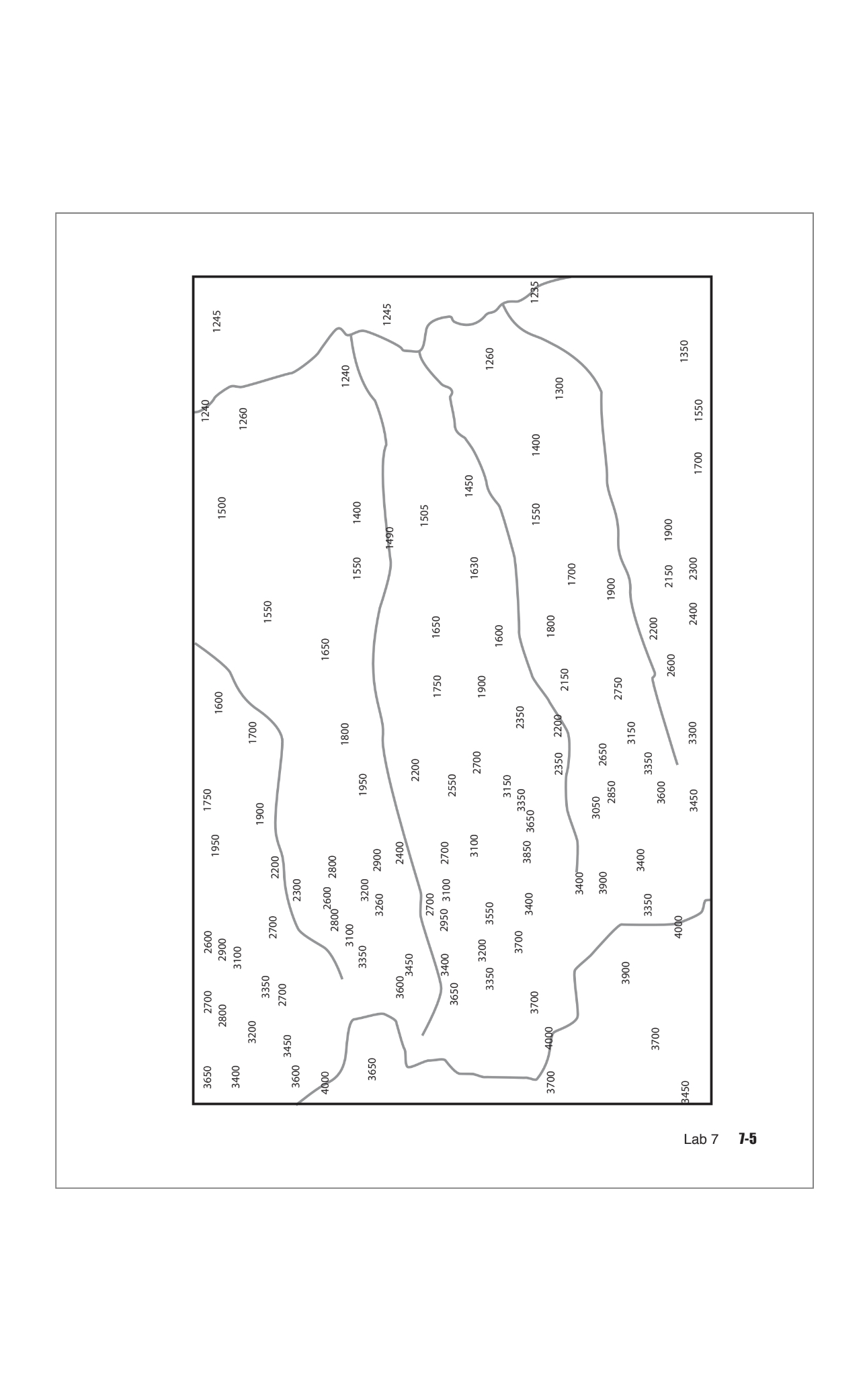 Solved \r\n\r\n\r\nDrawing a transect across a topographic | Chegg.com
