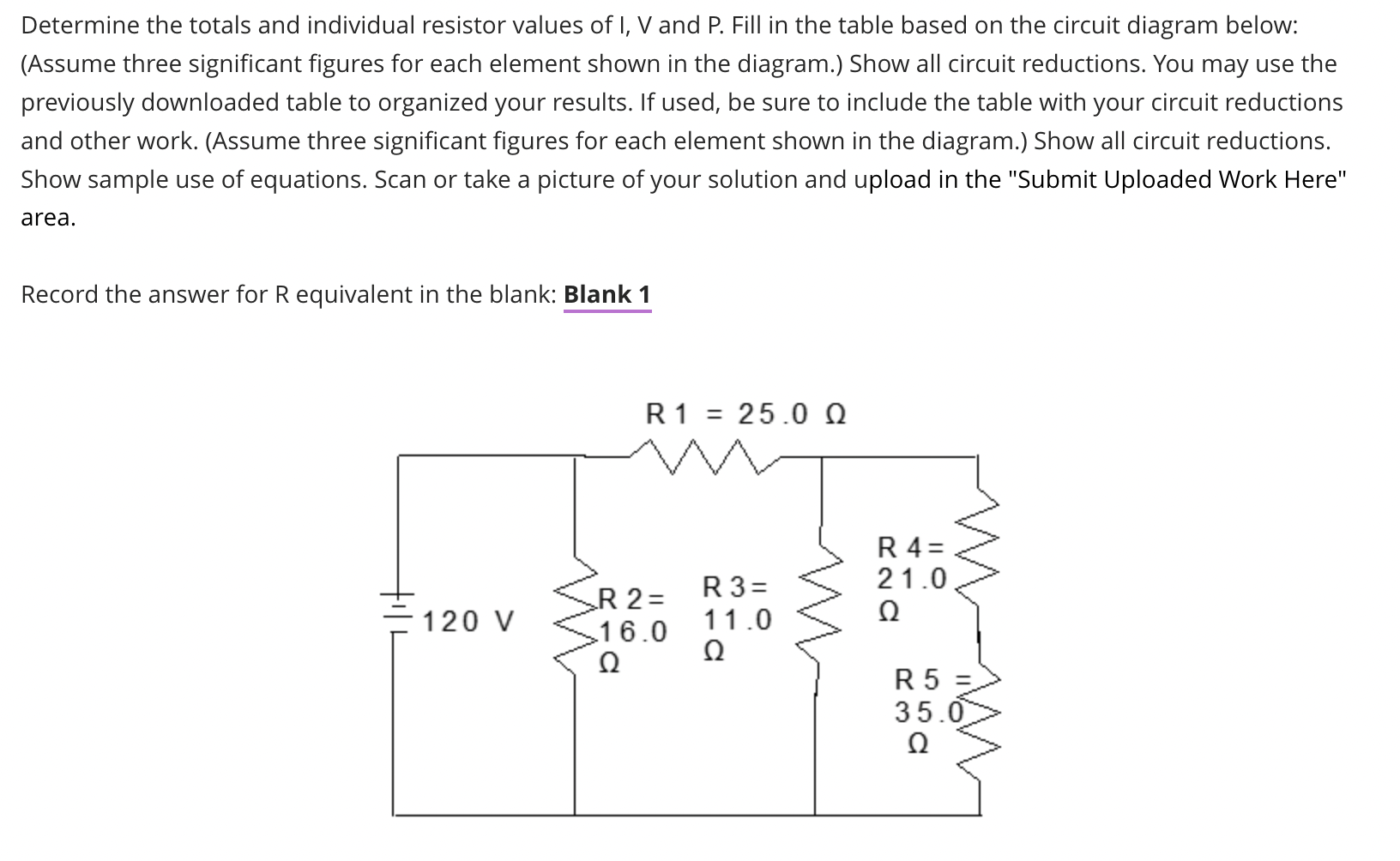 Solved *Total is for the whole circuit (or | Chegg.com