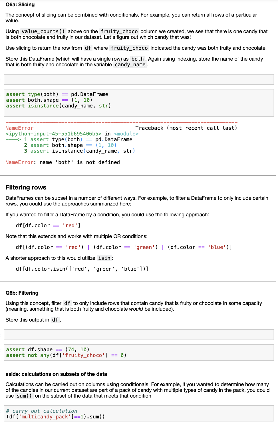 Q6a: Slicing The concept of slicing can be combined | Chegg.com