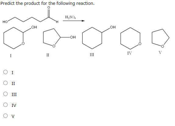 Solved Predict the product for the following reaction. H2SO4 | Chegg.com