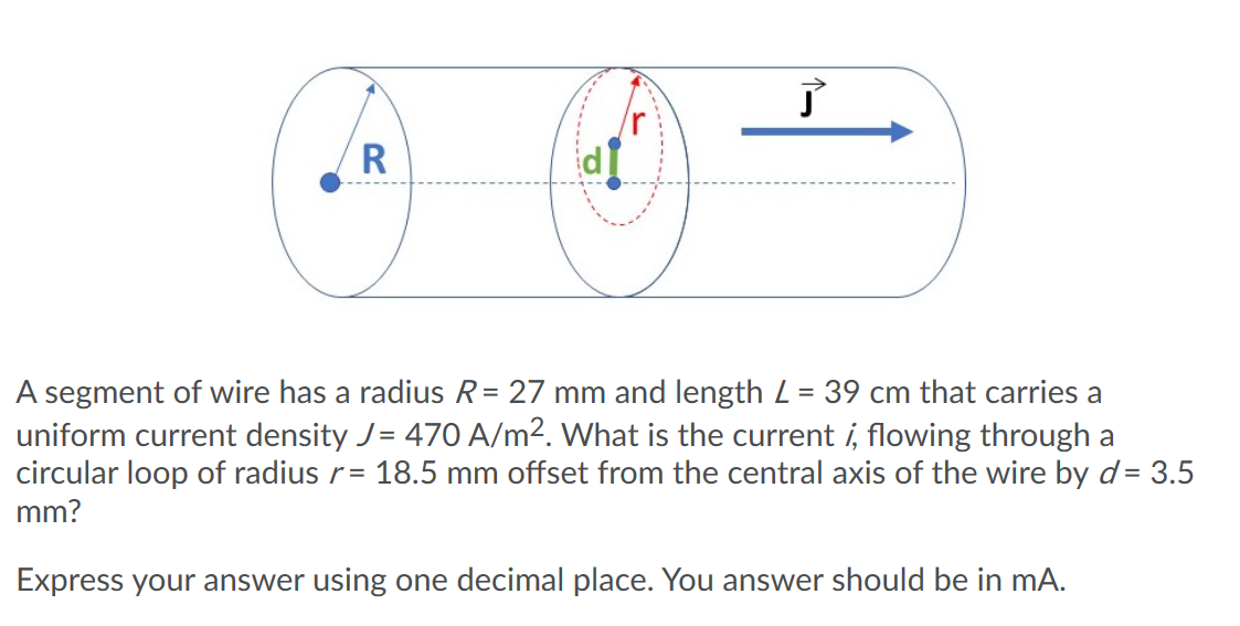 Solved A segment of wire has a radius R= 27 mm and length L | Chegg.com