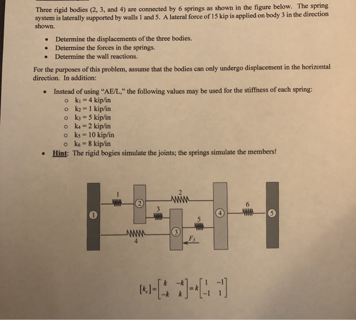 Solved Solve this using excel (matrix structural analysis) | Chegg.com