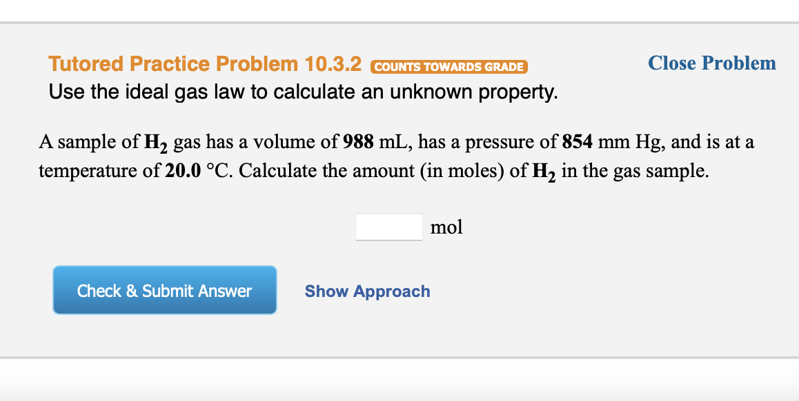 Solved Close Problem Tutored Practice Problem 10.3.3 COUNTS | Chegg.com