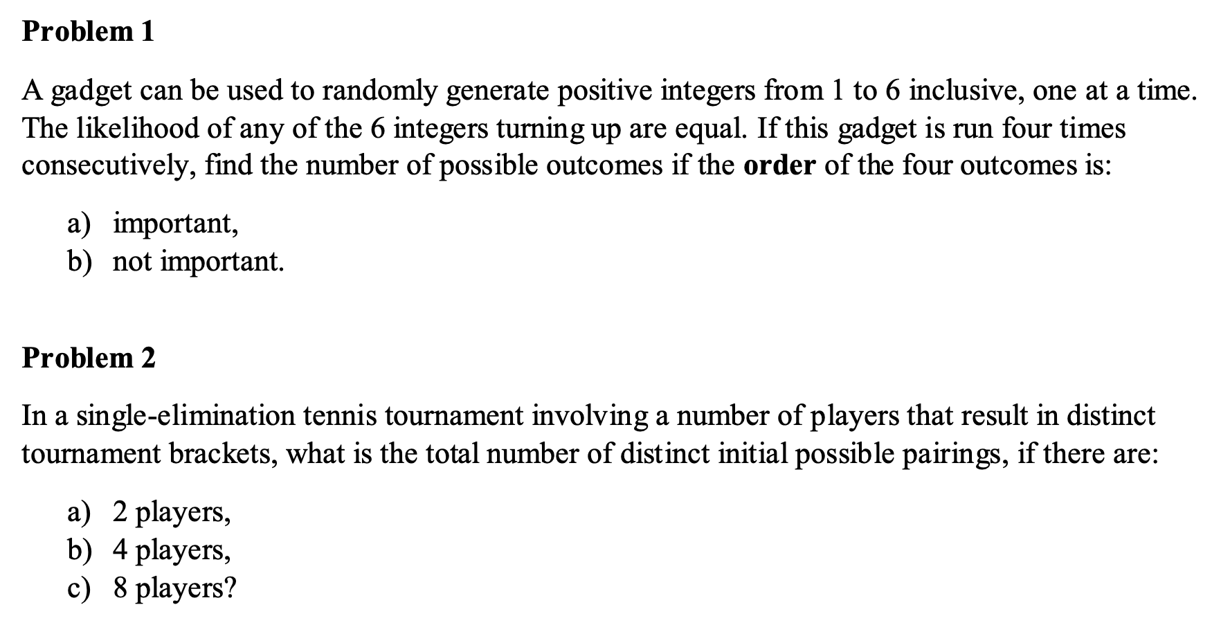 Solved A gadget can be used to randomly generate positive | Chegg.com