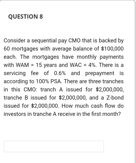QUESTION 9 Consider the same CMO as in Question 9 and | Chegg.com
