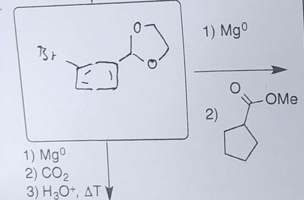 Solved 1) Mg0 1) Mg0 2) CO2 3) H3O+,ΔT | Chegg.com