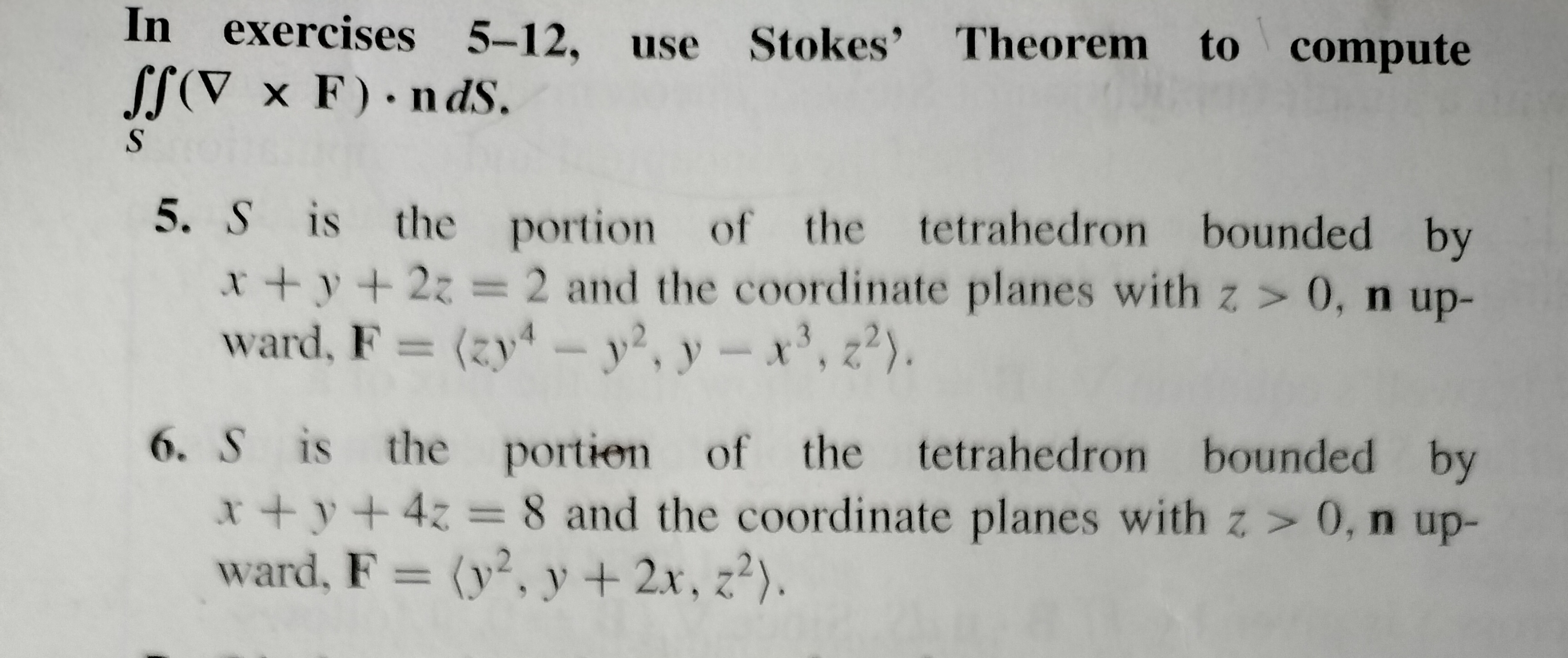 Solved In exercises 5-12, use Stokes' Theorem to compute | Chegg.com