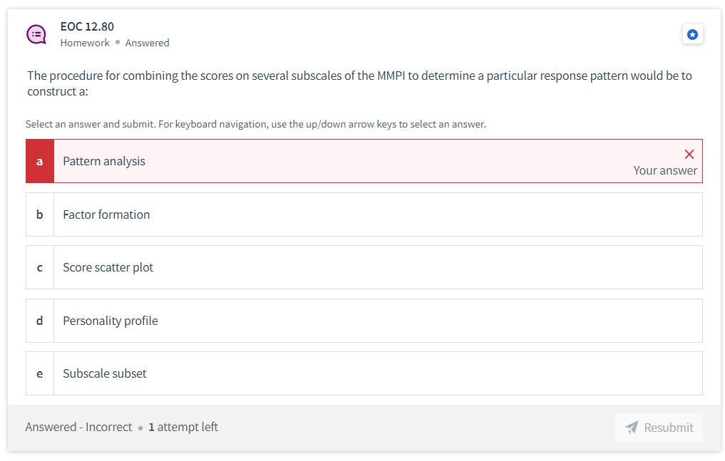 Solved EOC 12.80 Homework Answered The procedure for | Chegg.com