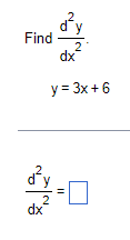 Solved d²y у Find Eulen dx y = 3x + 6 dy у 11 dx | Chegg.com