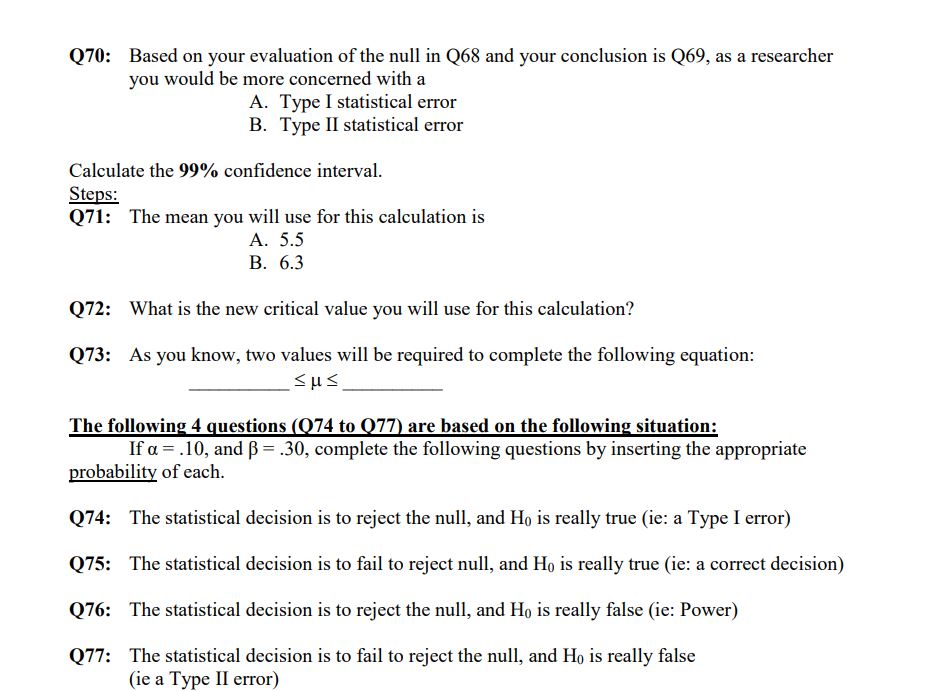 The following 13 questions ( 061 to Q73 ) are based | Chegg.com