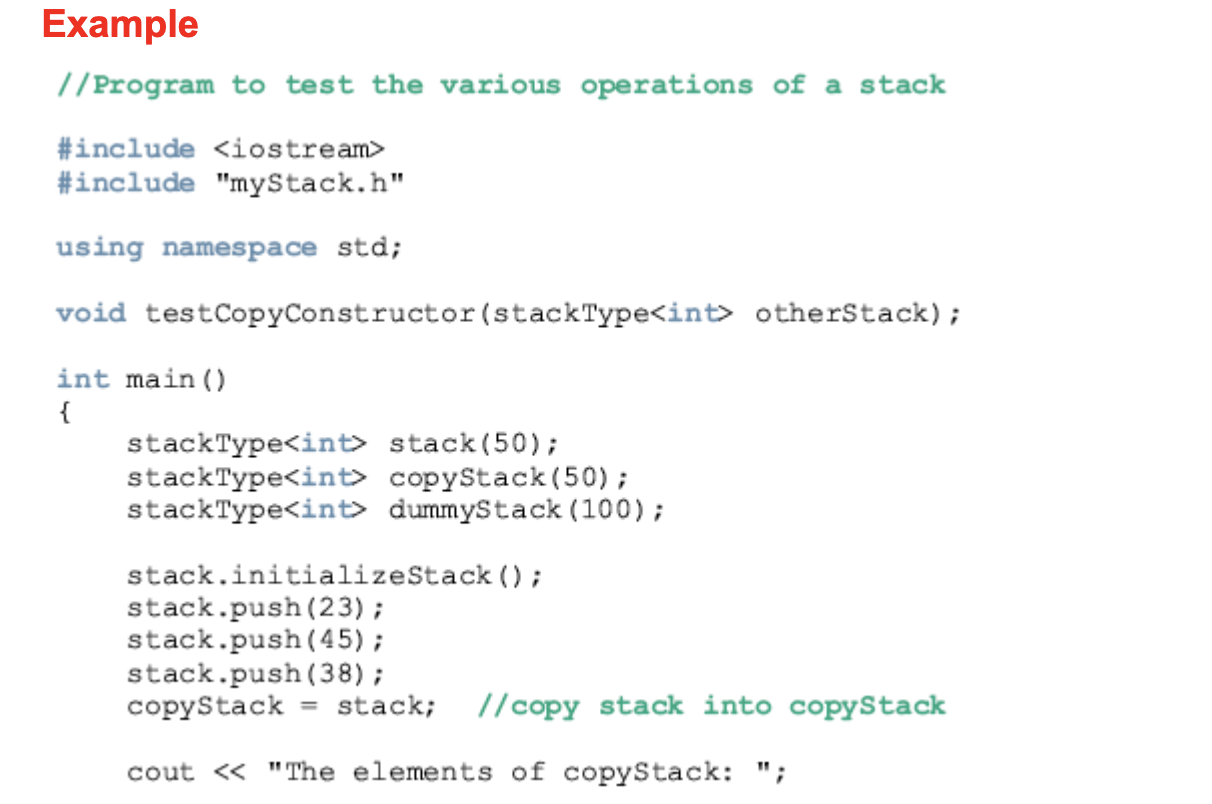 Solved The abstract class stackADT is defined below. Derive | Chegg.com