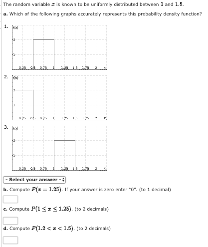 Solved The random variable is known to be uniformly | Chegg.com