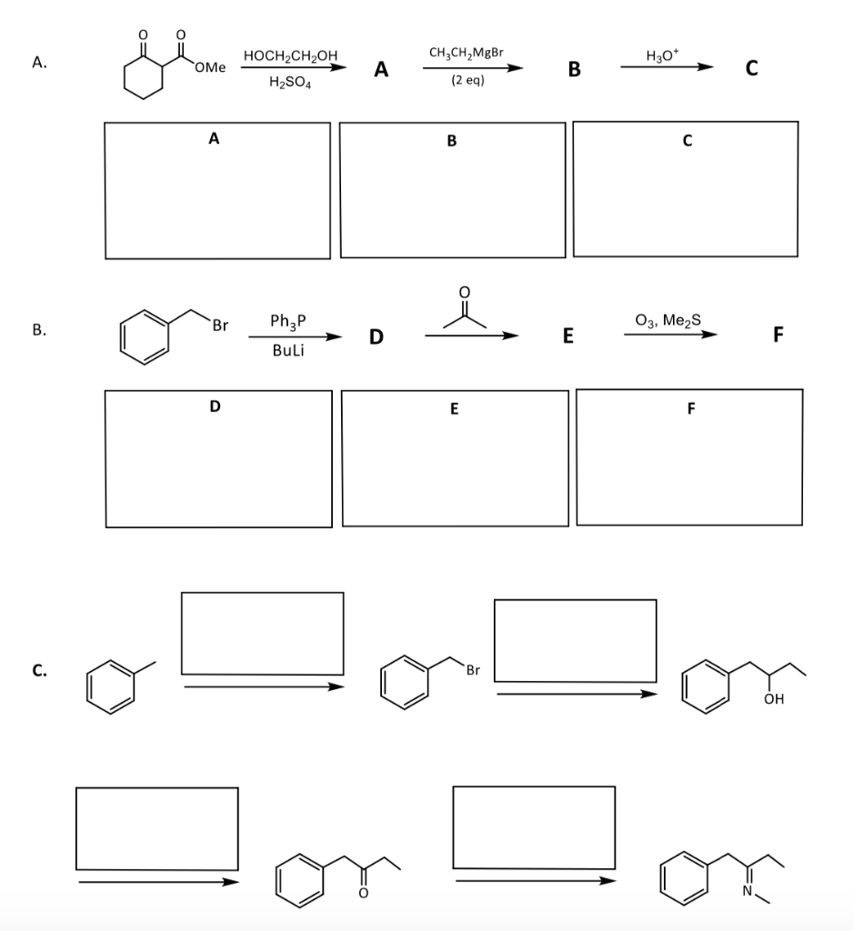Solved For following multistep syntheses, give the missing | Chegg.com