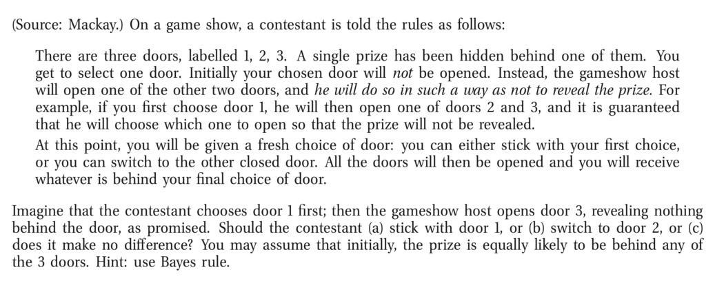 Solved (Source: Mackay.) On a game show, a contestant is | Chegg.com