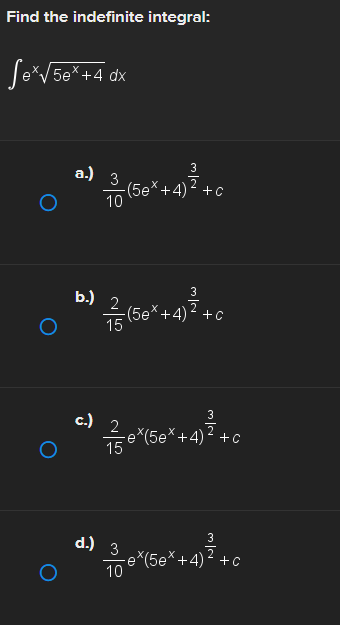 Solved Find the indefinite | Chegg.com