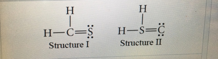 Solved H C Structure I Structure II | Chegg.com