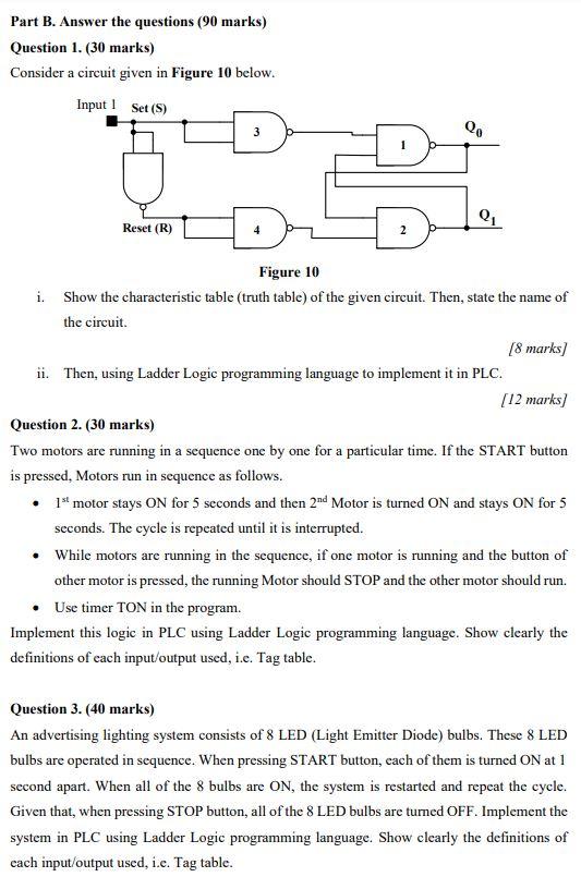Solved Part B. Answer the questions (90 marks) Question 1. | Chegg.com