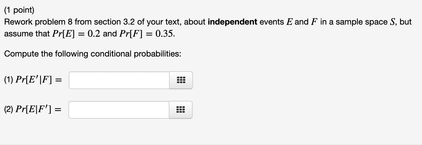 Solved Rework problem 7 from section 3.2 of your text, about | Chegg.com