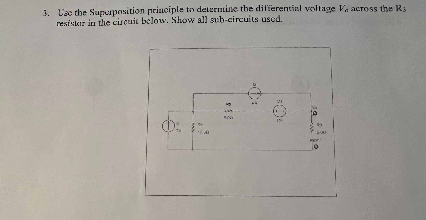 Solved Use the Superposition principle to ﻿determine the | Chegg.com
