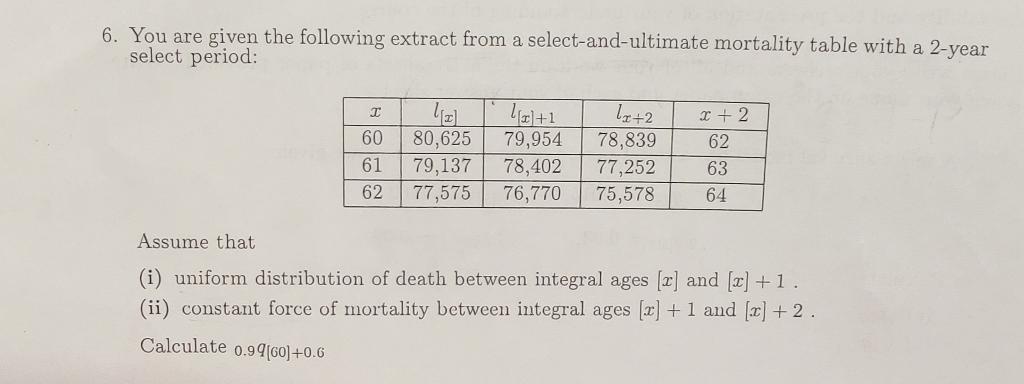 Solved You are given the following extract from a | Chegg.com
